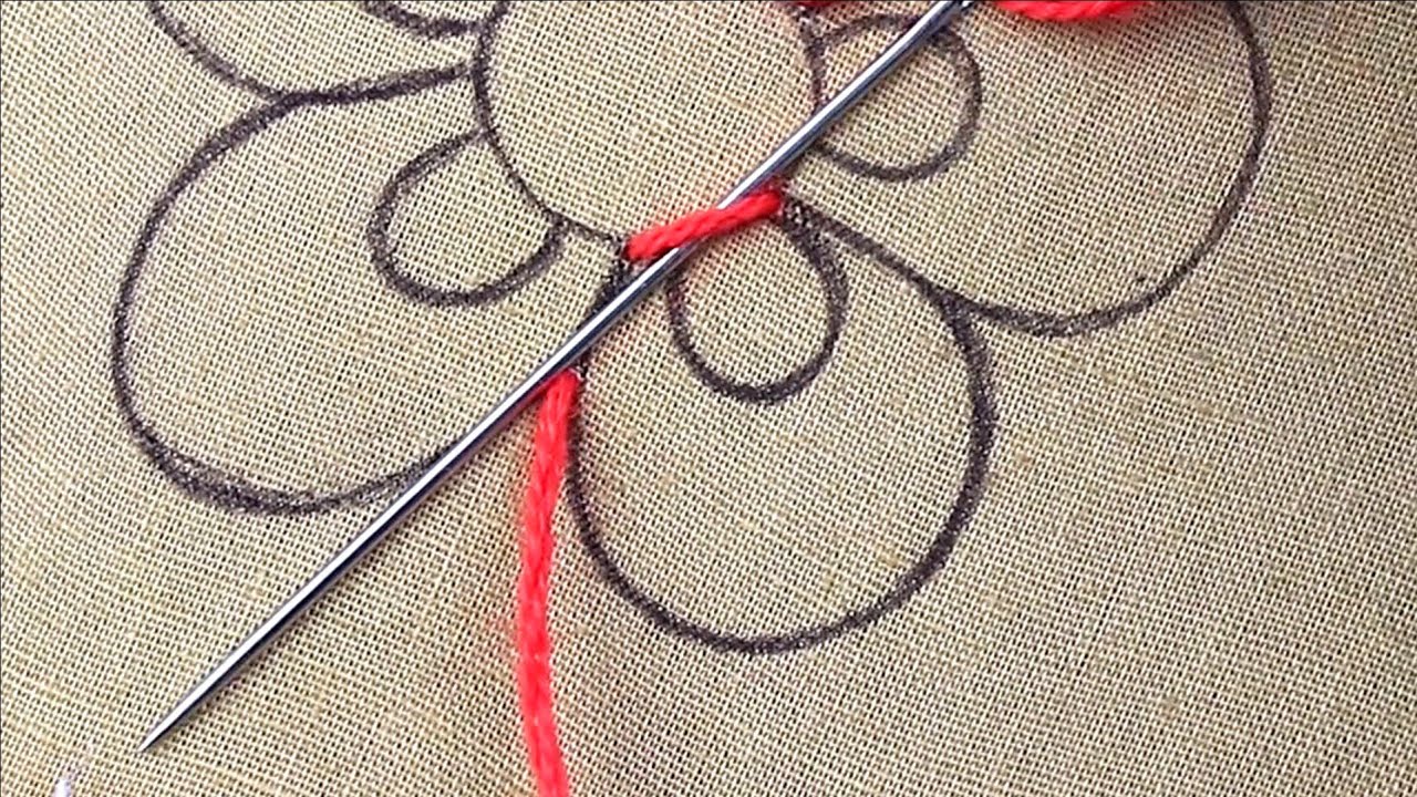 very eye-catching red flower designs pattern | new stitching class with ...