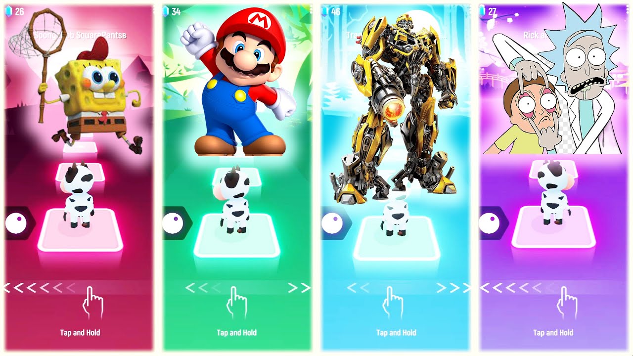 Sponge Bob Vs Super Mario Odyssey Vs Transformers Vs Rick and Morty ...