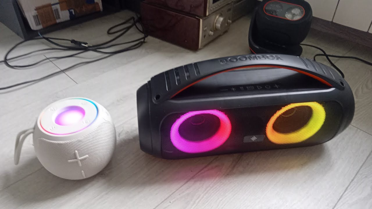 Intempo sphere vs boombox startup and shutdown - YouTube