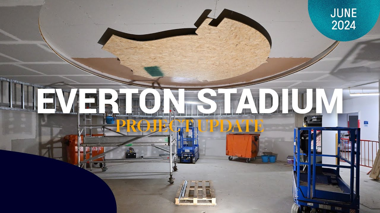 NEW HOME DRESSING ROOM TAKES SHAPE! | Latest Everton Stadium footage ...