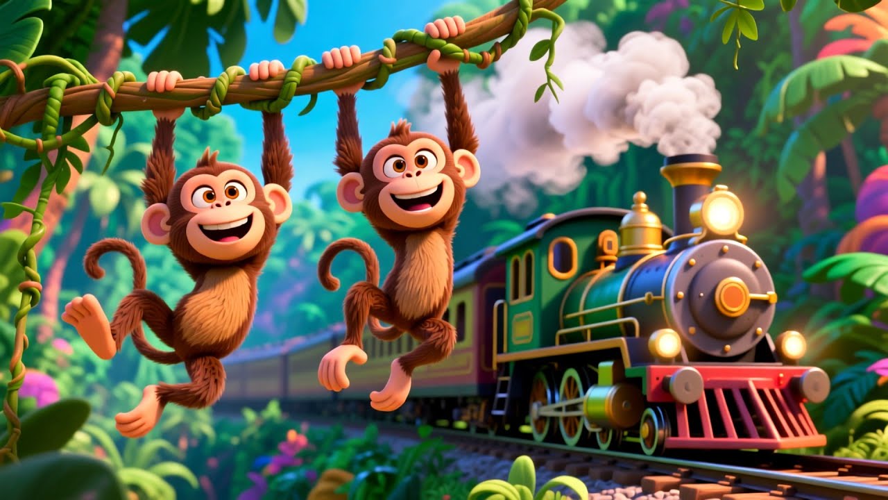 The Choo Choo Counting Train 🚆 | Nursery Rhymes & Baby Songs | Fun ...