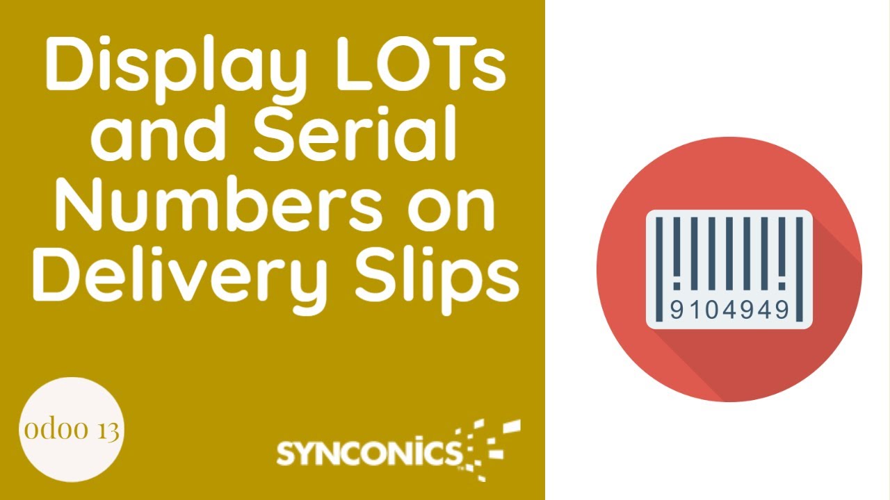 How to display LOTs and Serial numbers on delivery slips? | Odoo Apps ...