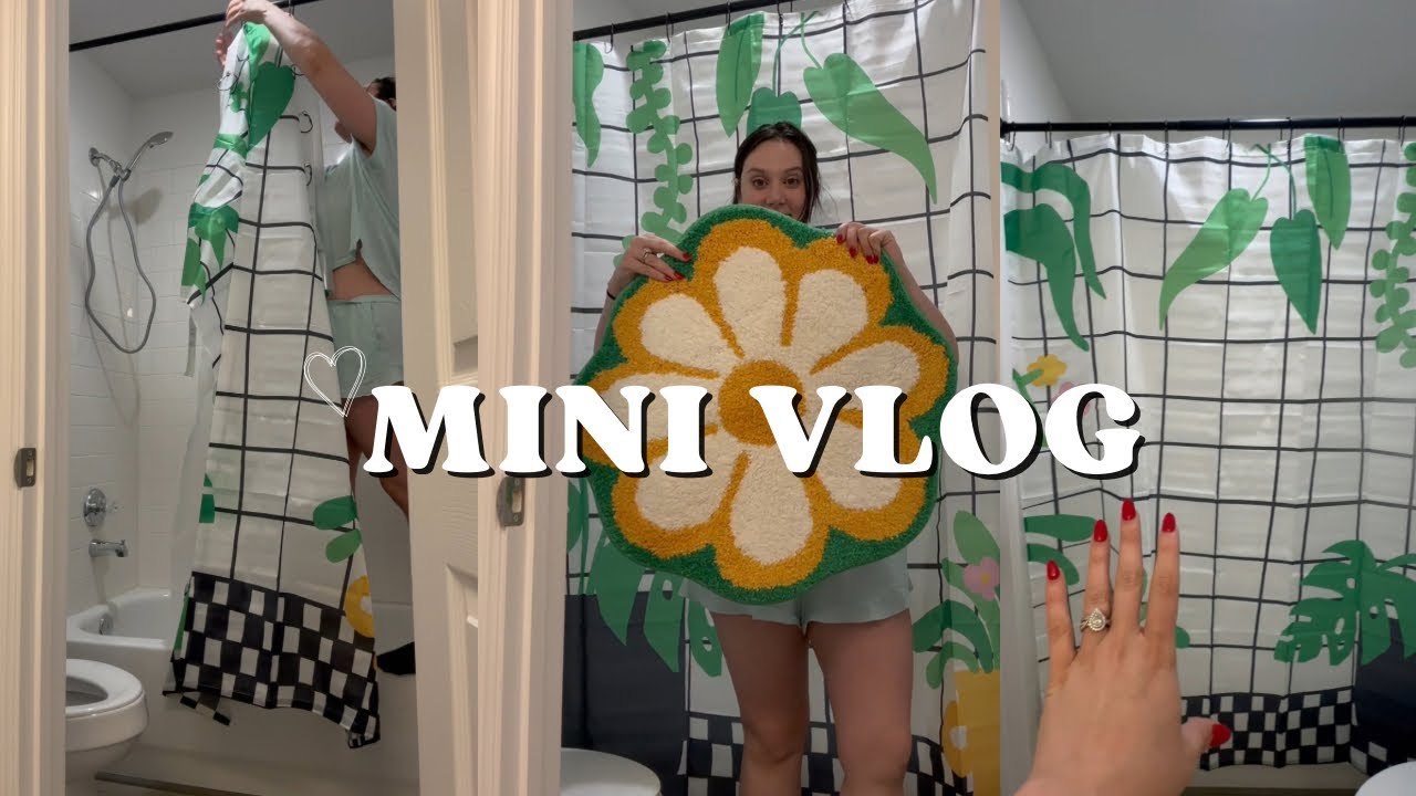 MINI vlog // bathroom decorating - YouTube