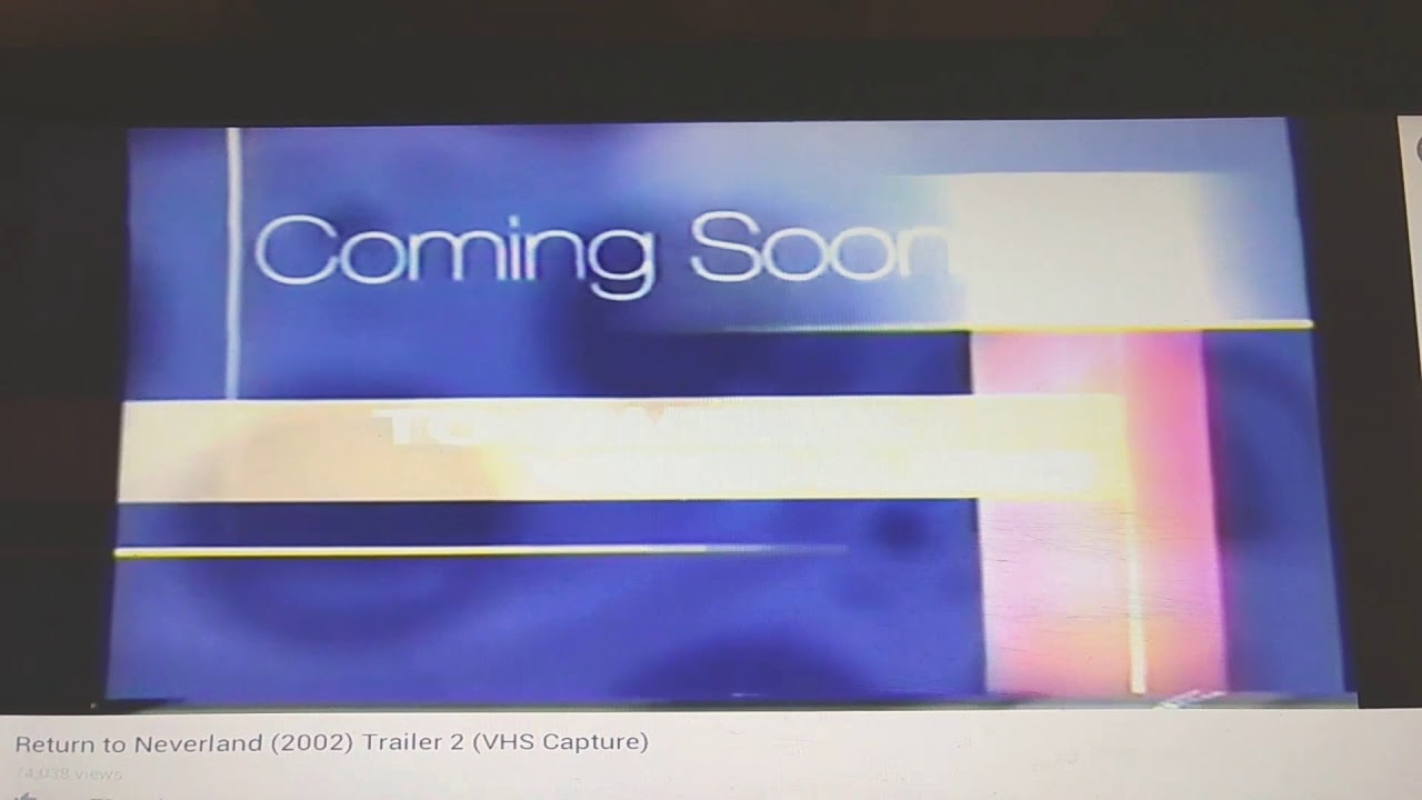 Return to Neverland (2002) Trailer 2 (VHS Capture) - retro VHS trailers ...
