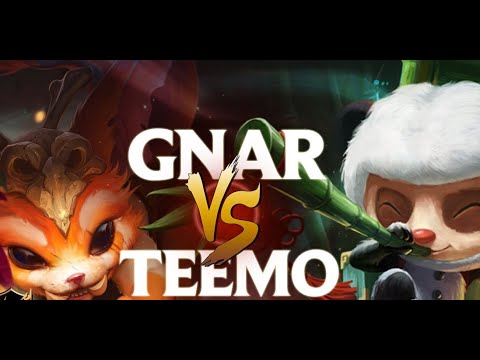 Las Furry Aventuras En LoL-GNAR VS TEEMO!!! - YouTube