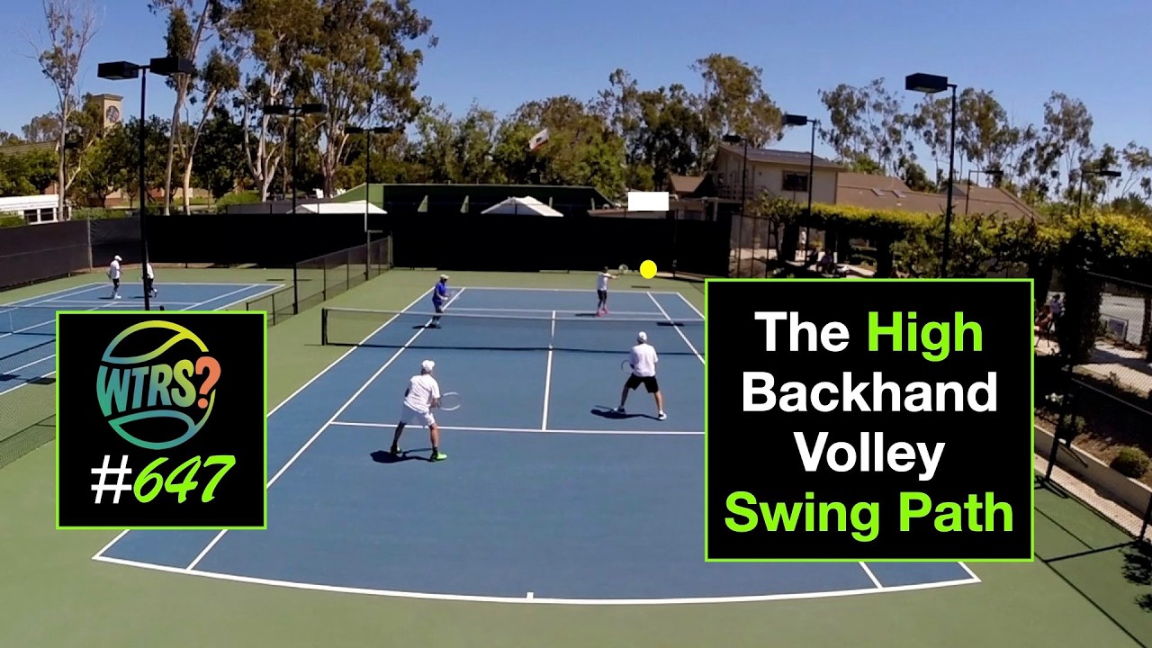 Tennis High Backhand Volley. How To STOP Butchering It With A Better ...