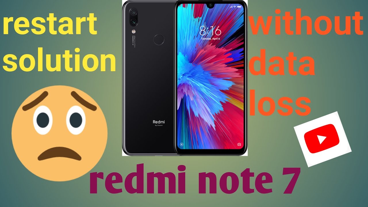 Redmi note 7 pro restart solution ! Without data loss ! Charging mode ...