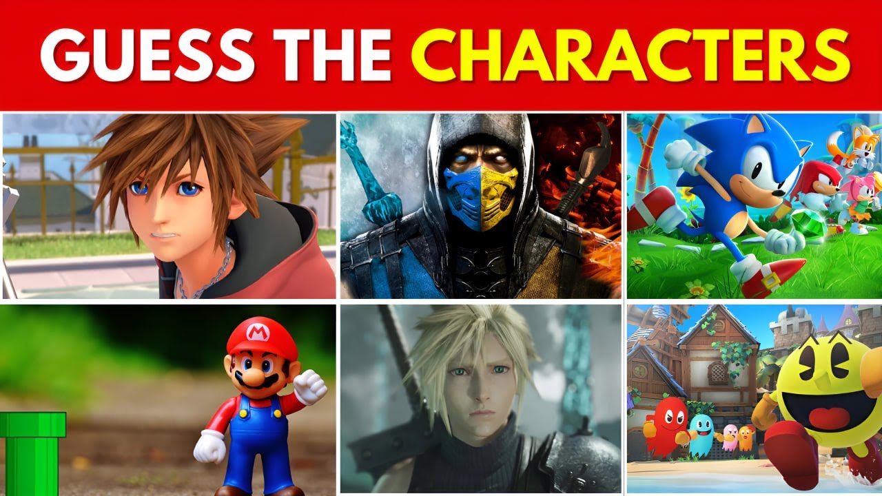 Guess The Game Charachters | Can You Name These 50 Game Characters ...