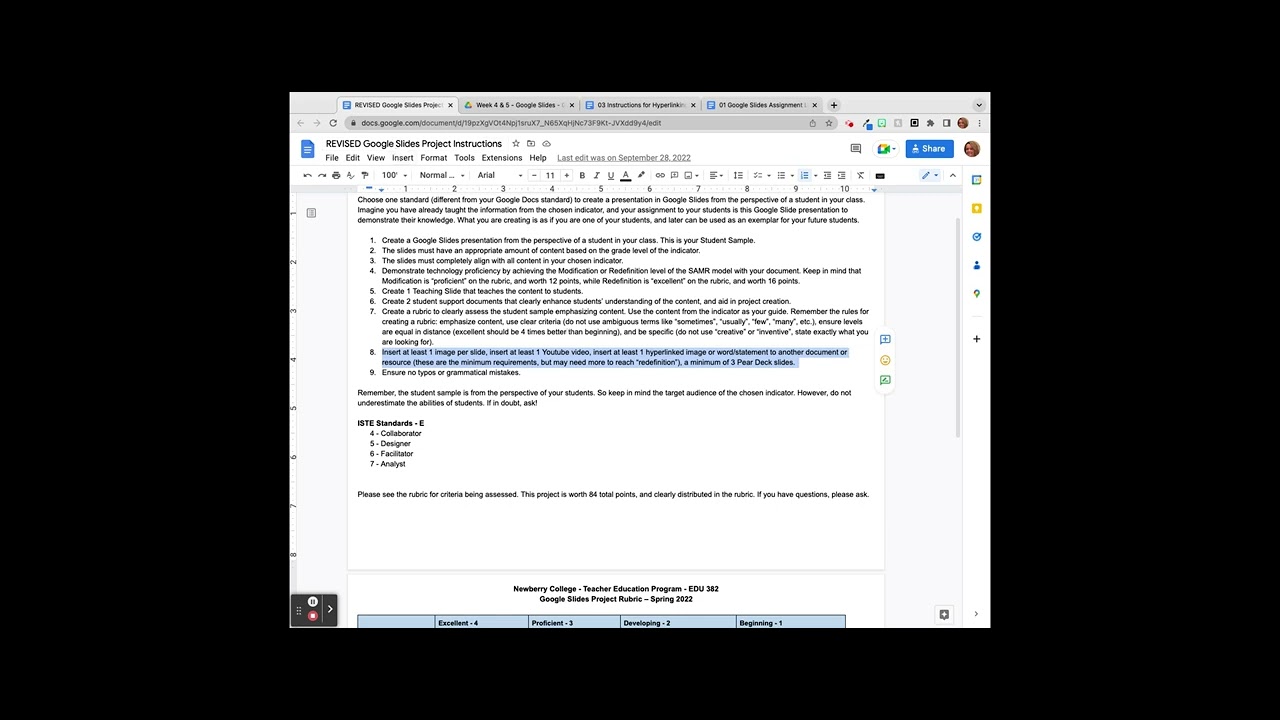 Weeks 4 & 5 Google Slides Project - YouTube
