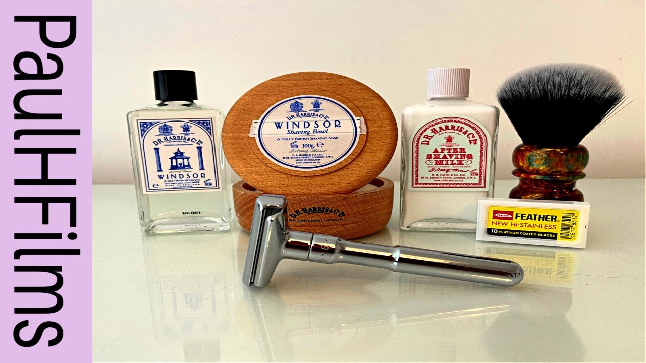 Merkur Futur | Feather D.R.Harris Windsor Soap & Aftershave - YouTube