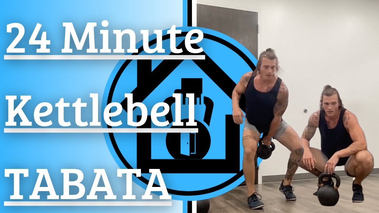 24 Minute Full Body Kettlebell TABATA Workout (Glutes:Core:Power:Fat ...
