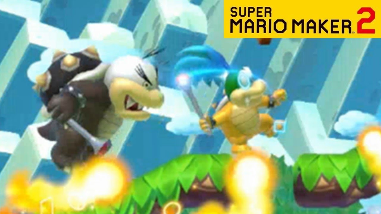 SUPER MARIO MAKER 2 - KOOPALINGS BOSS BATTLE & fight STAGES [Nintendo ...