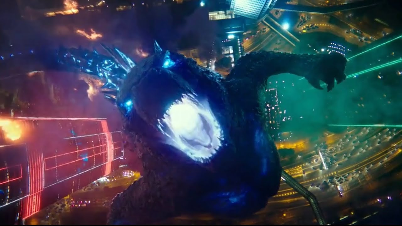 Godzilla vs Kong - Godzilla blows a hole into Hollow Earth - Complete ...
