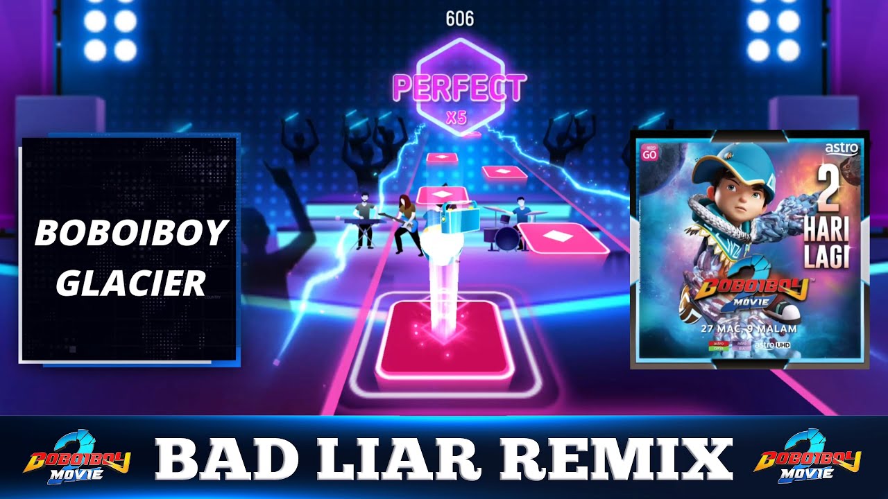 BAD LIAR REMIX (Cover Parody) BoBoiBoy Characters! - Tiles Hop: EDM ...