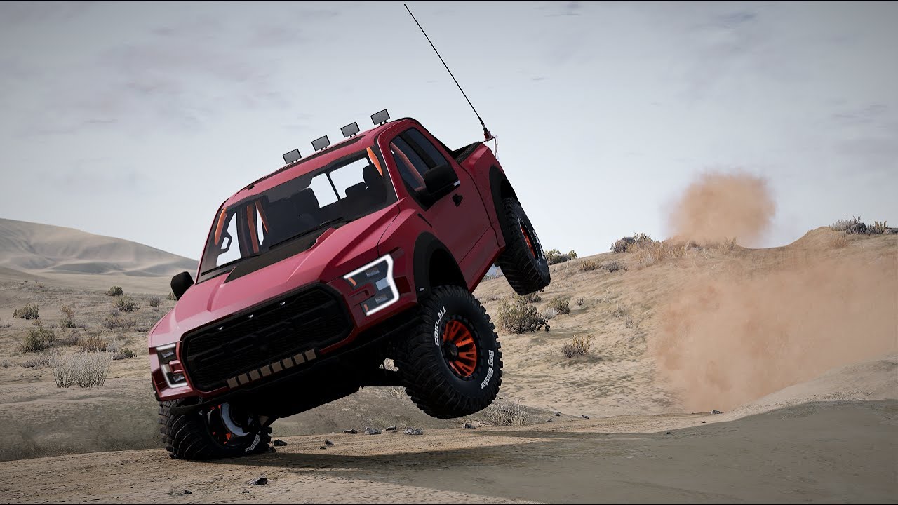Red Demon Ford Raptor Desert Run - YouTube