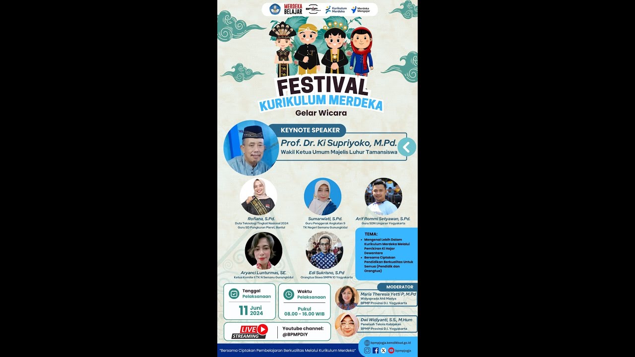 Festival Kurikulum Merdeka - BPMP DIY, 11 Juni 2024 - YouTube