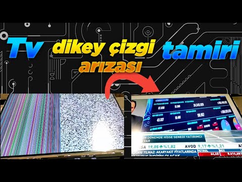 TELEVİZYON DİKEY ÇİZGİ ARIZASI TAMİRİ  TOSHİBA