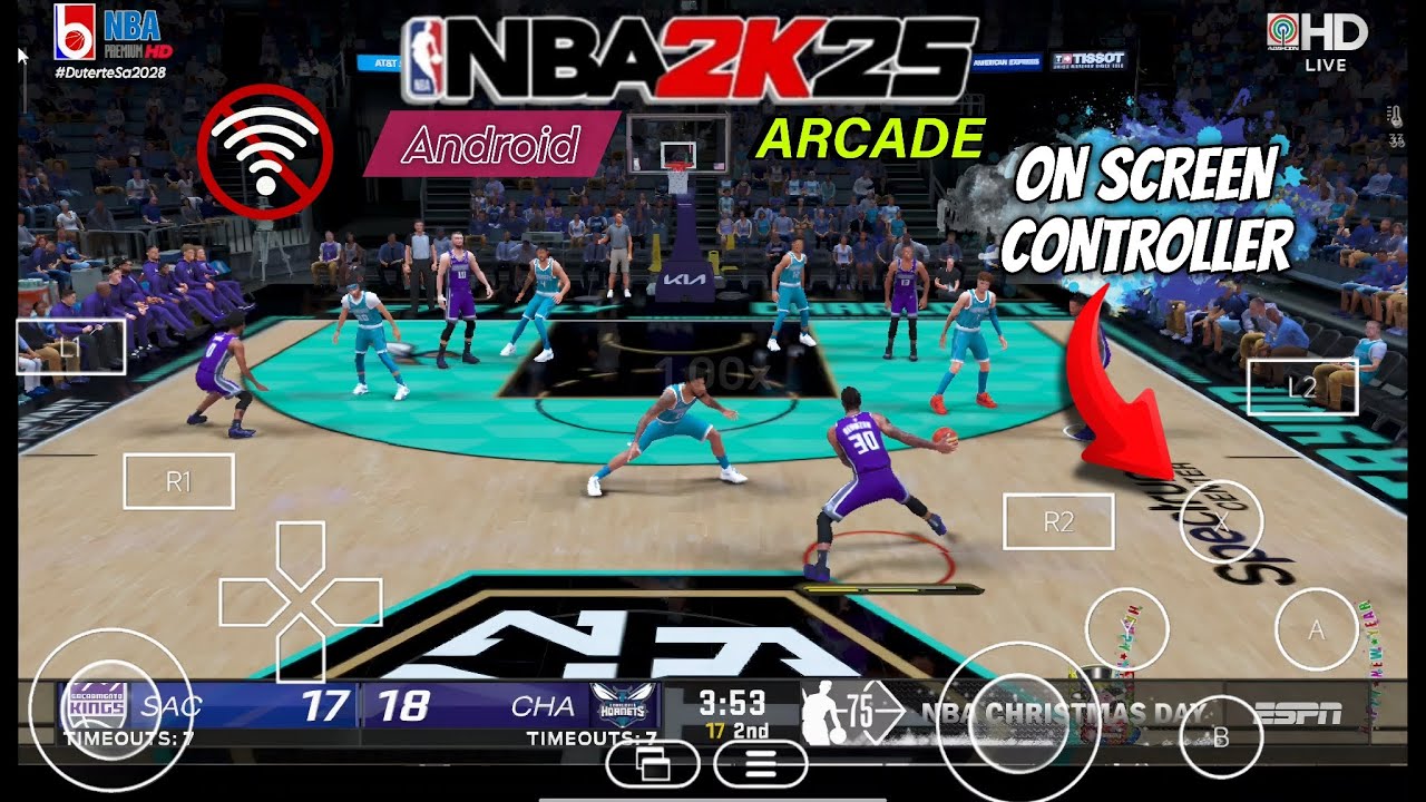 🔥 NBA 2K25 ARCADE EDITION ANDROID: TESTING -ON SCREEN CONTROLLER ...