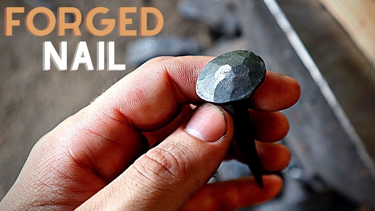 Blacksmith Forging a Huge Nail - YouTube