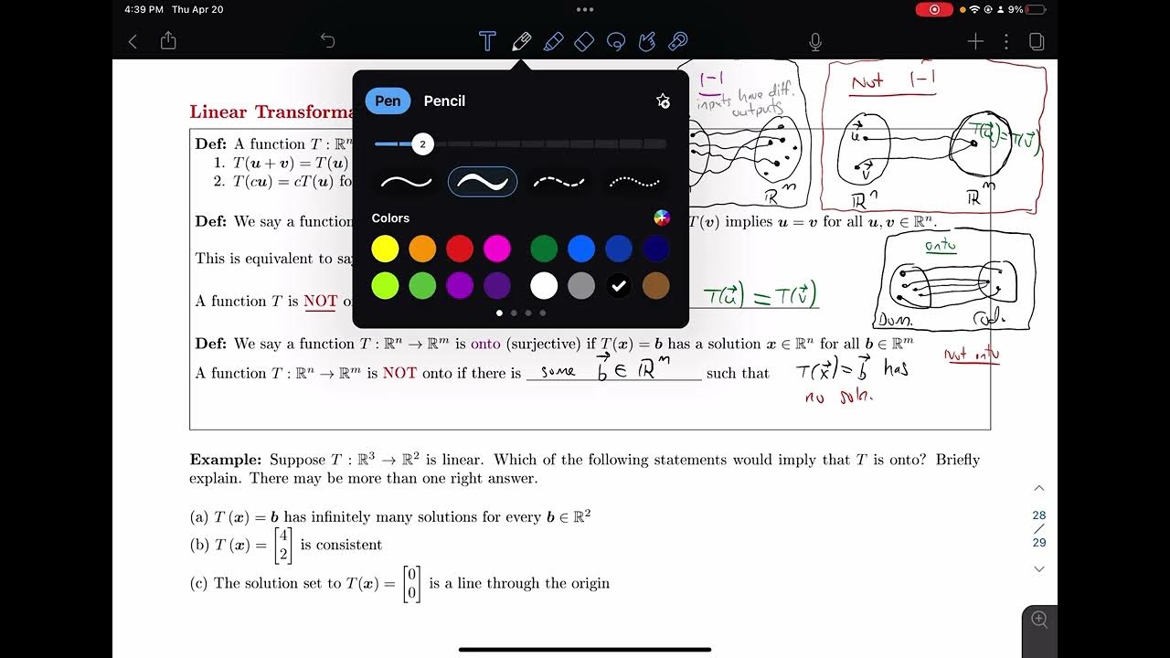 Chap 1 Review || Linear Transformations || Linear Algebra - YouTube
