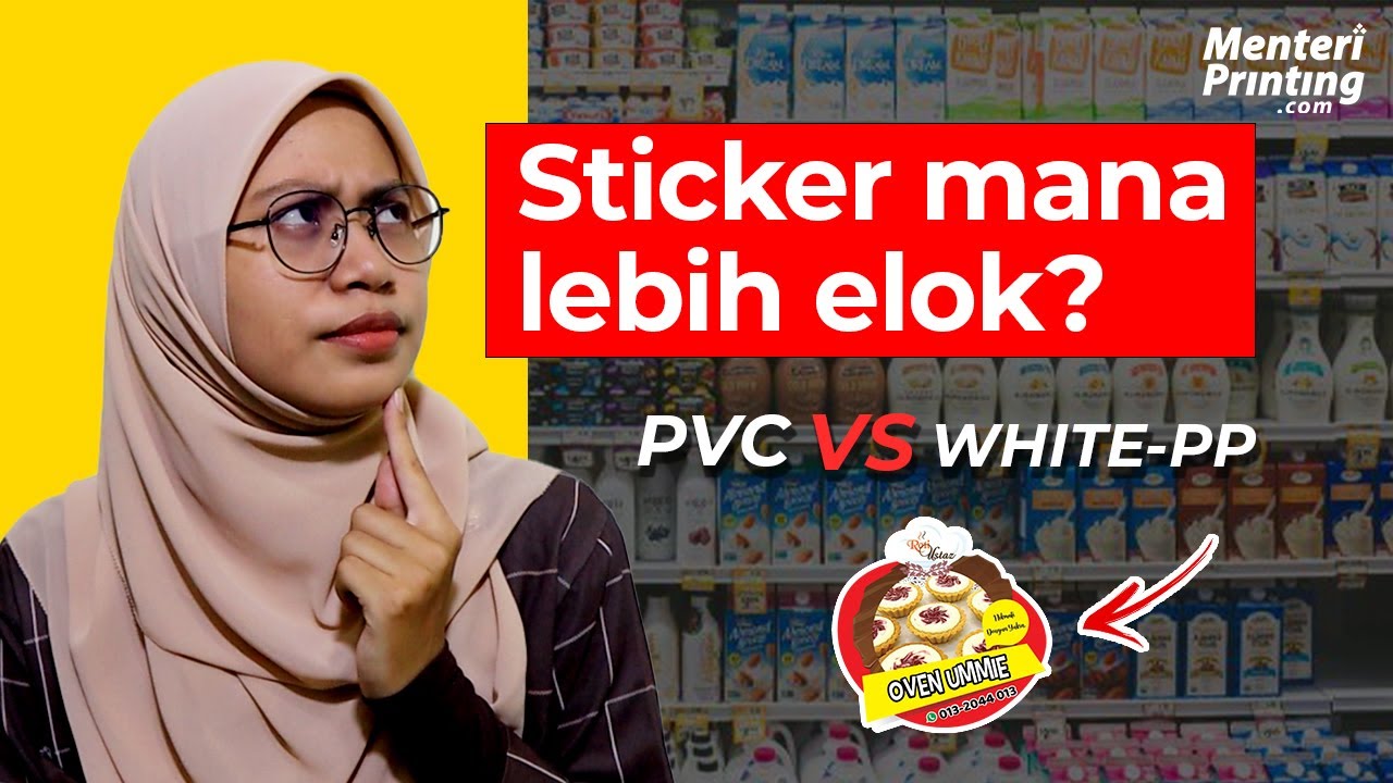 Perbezaan Sticker White PP vs Sticker PVC Untuk Stiker Label Produk ...
