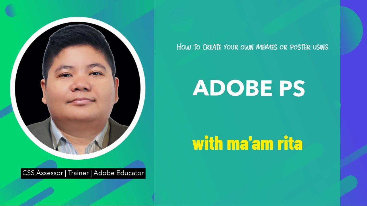 How to create your own poster for memes using ADOBE PS - YouTube