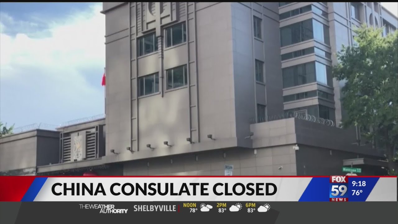 China consulate closed in Houston - YouTube