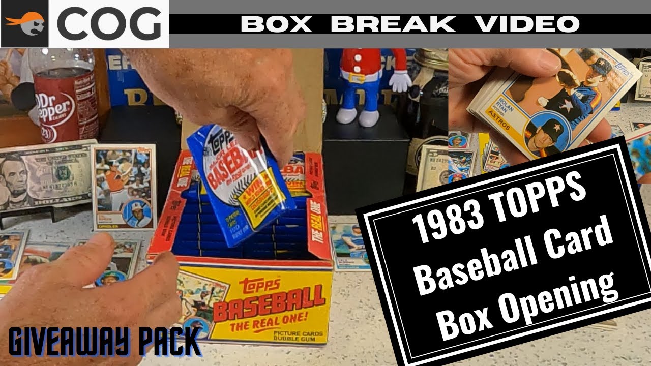 1983 Topps Baseball Cards Wax Pack Box - Youtube