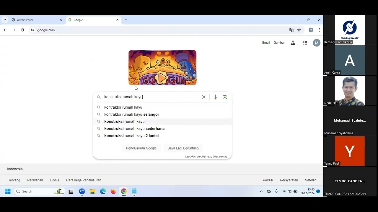 Zoom Tim Teknis DU (Dongkrang Usaha) - Kamis 26-09-2024 - YouTube