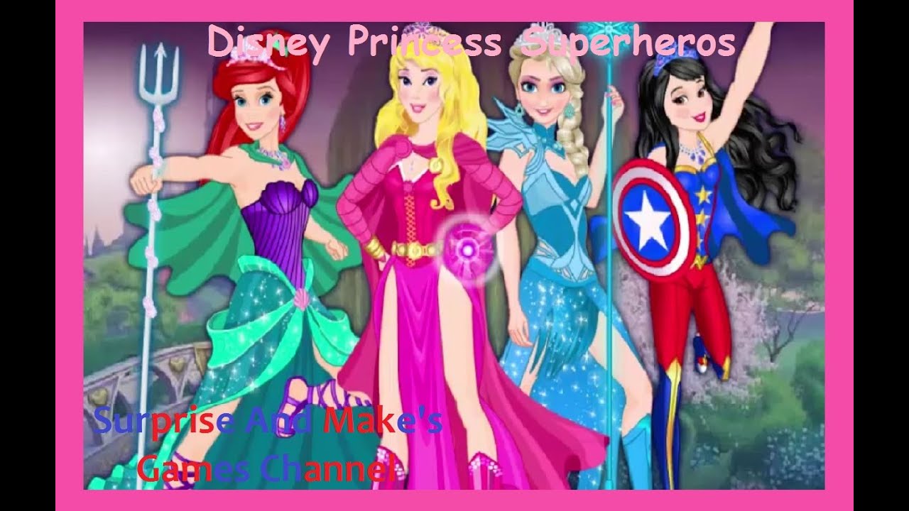 Princess Super Team - Disney Princess Team Up As Superheros - YouTube