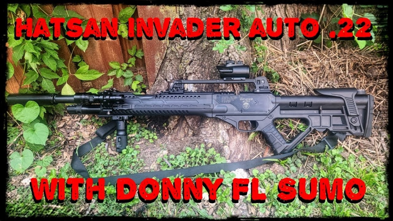 Hatsan Invader Auto .22 Plinking - YouTube