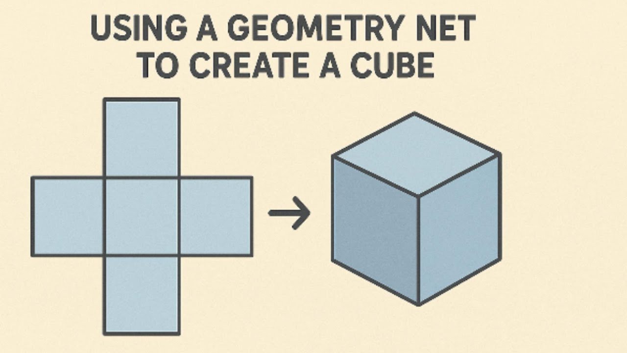 Using a Geometry Net to Build a Cube - YouTube
