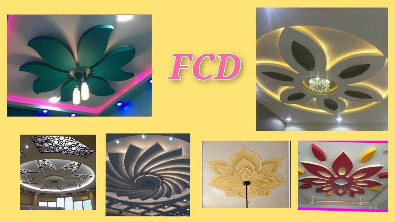 Flower Shaped False Ceiling Designs |#Fcd - YouTube