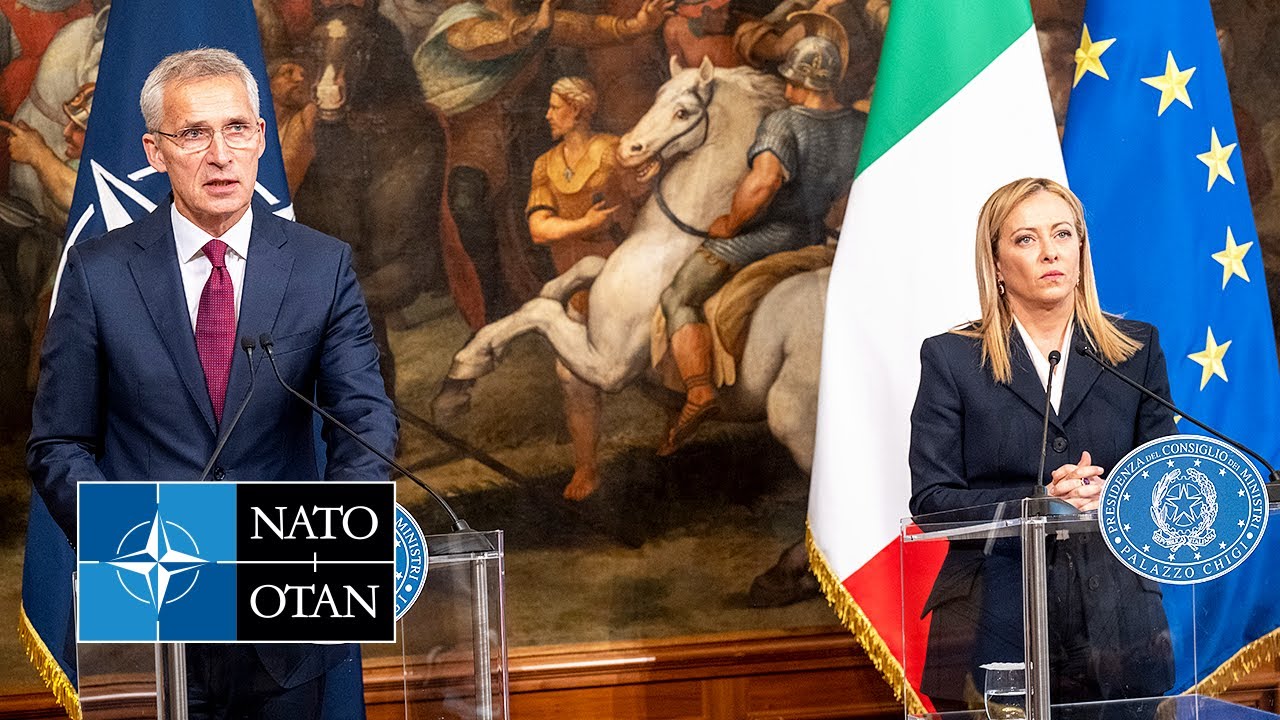 NATO Secretary General with the Prime Minister of Italy 🇮🇹 Giorgia ...