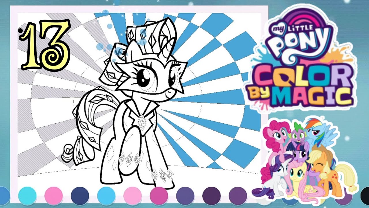 My Little Pony : Color By Magic | Rarity Power Ponies #mylittlepony # ...