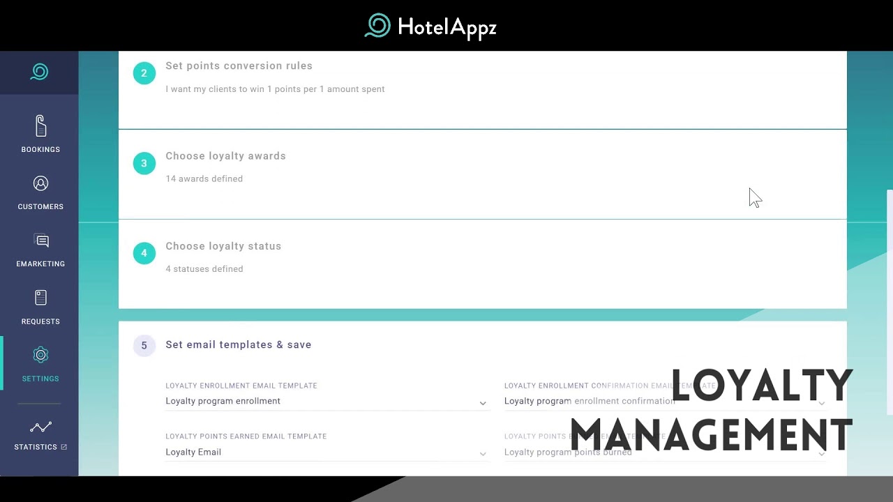 HotelAppz Loyalty Program setup - YouTube