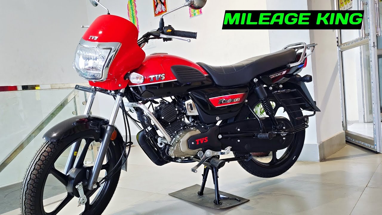 Yeh Hai 2026 TVS Radeon 110 Digital Drum (Red and Black) Detail ...