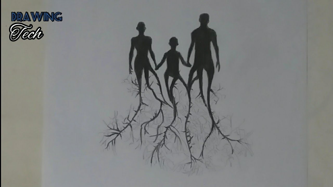 Easy Drawing Pencil Sketch Step by Step | Pencil Drawing | Drawing Tech ...