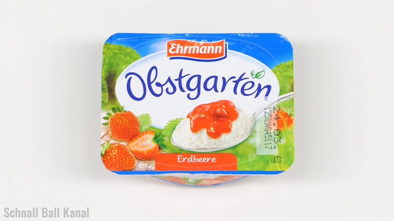 Unboxing German Foods: Ehrmann - Obstgarten - Erdbeere - Strawberry ...