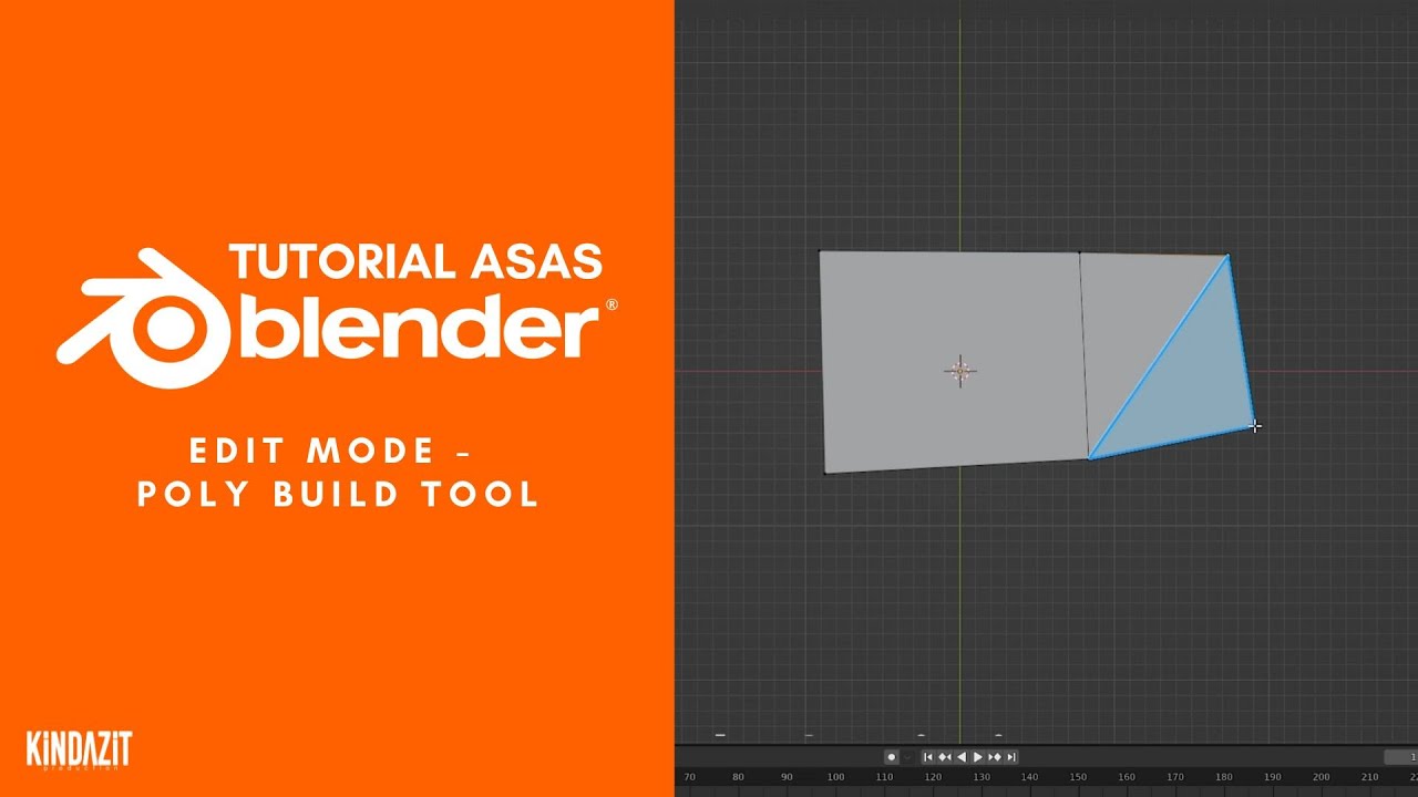 Asas Blender ( Video 20 ) - Edit Mode -Poly Build Tool - YouTube