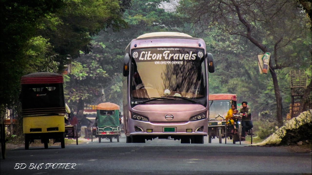Liton Travels Hino Rm2 Bus Full Exterior & Interior View In Bangladesh ...