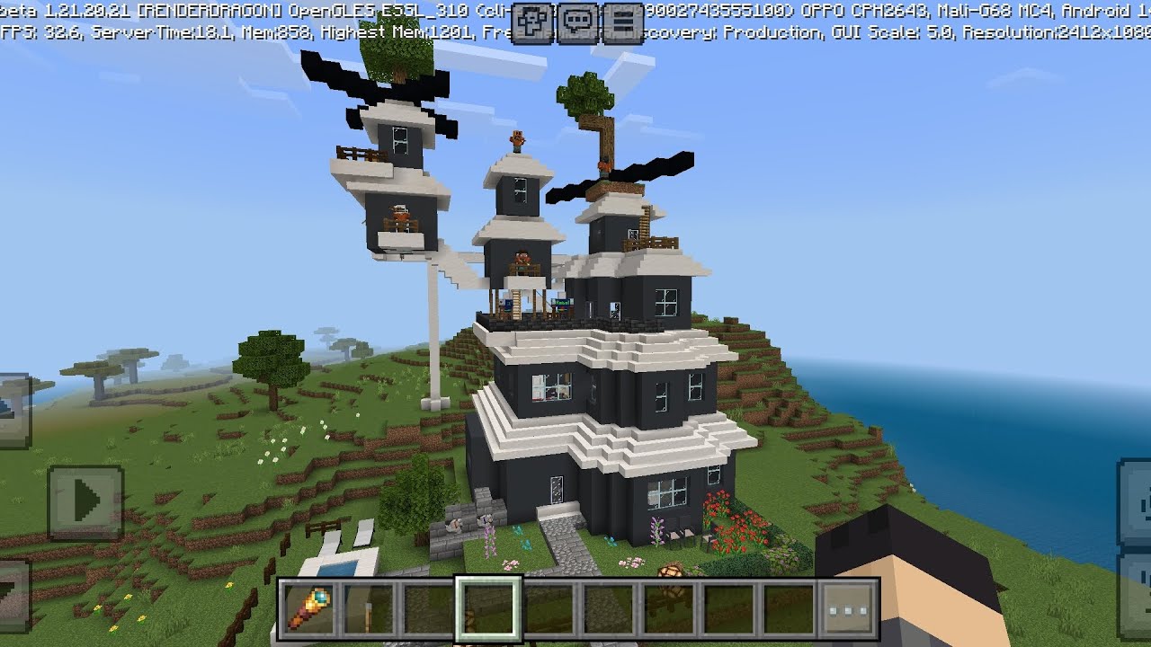 The most Bizarre and cool house in Minecraft | Touring and showcase | # ...