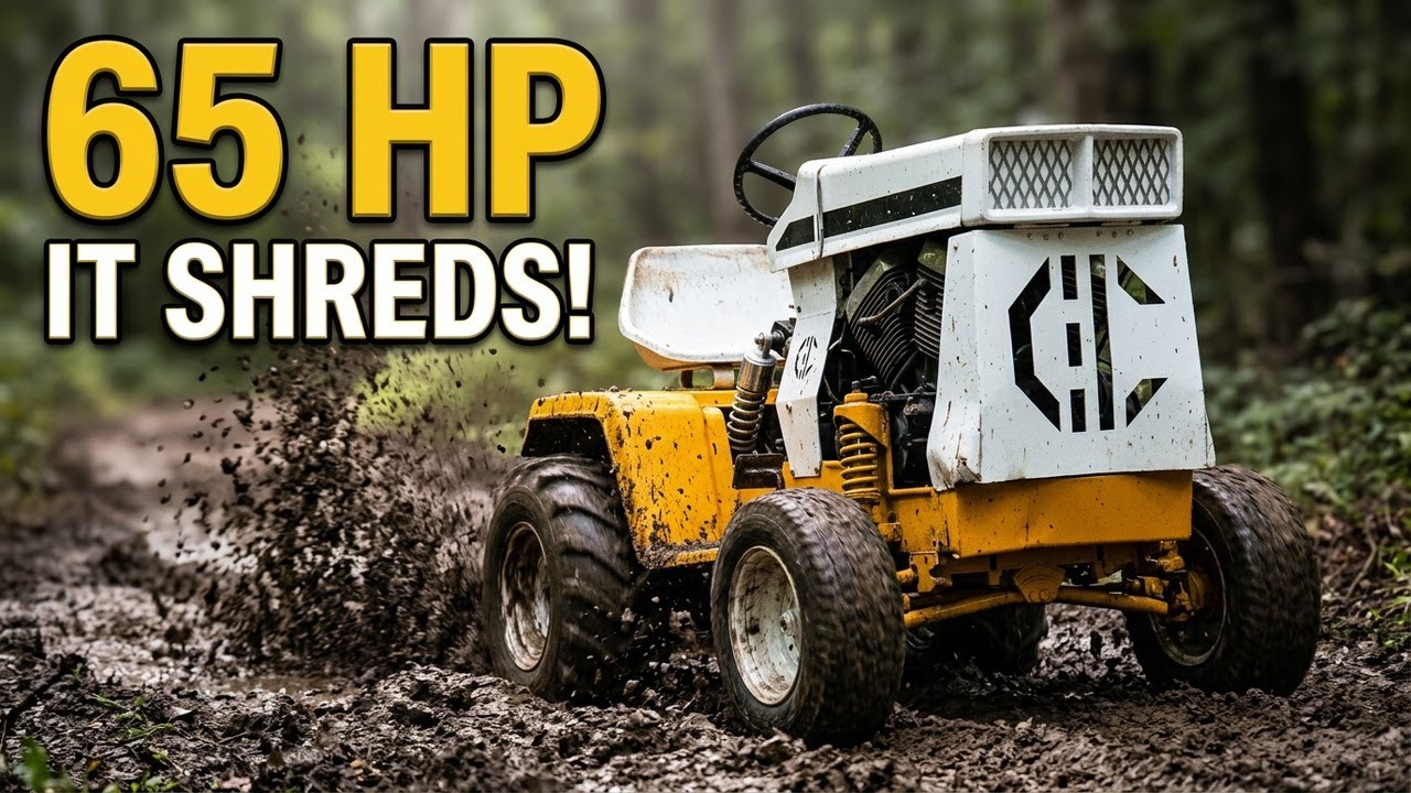 I Built A 65 HP Mud Mower - YouTube