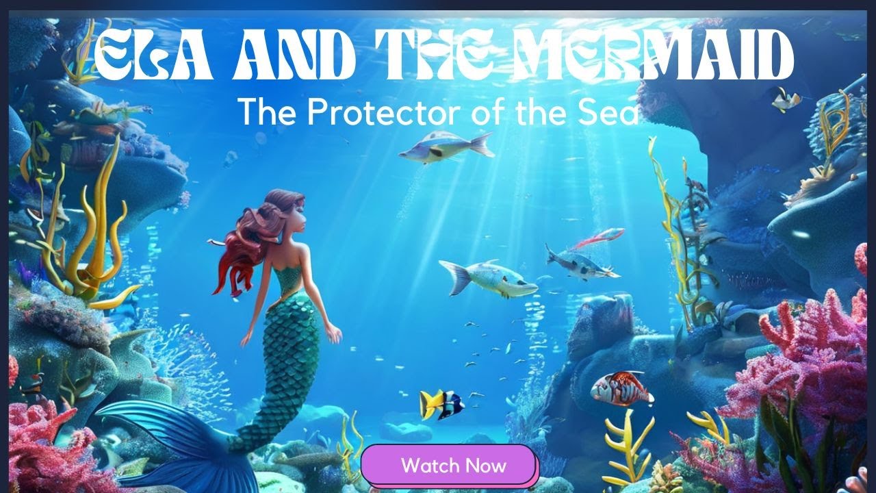 Ela and the Mermaid _ the protector of the sea #youtube #story #animals ...
