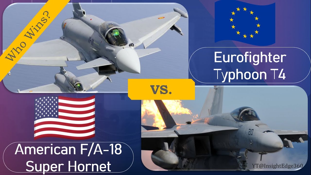 Eurofighter vs F18 Super Hornet - Fighter Jets Comparison - YouTube