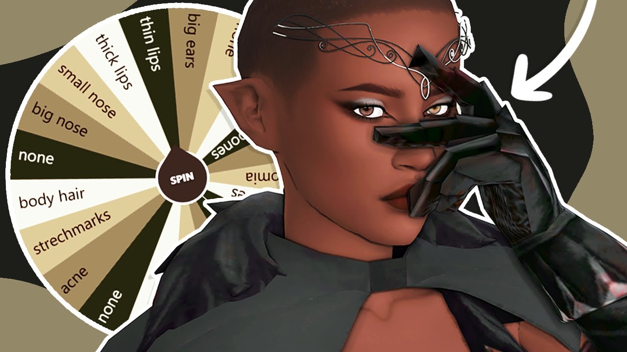 Wheel Decides MY SIM in The Sims 4 🖤 | Create a Sim Challenge - YouTube