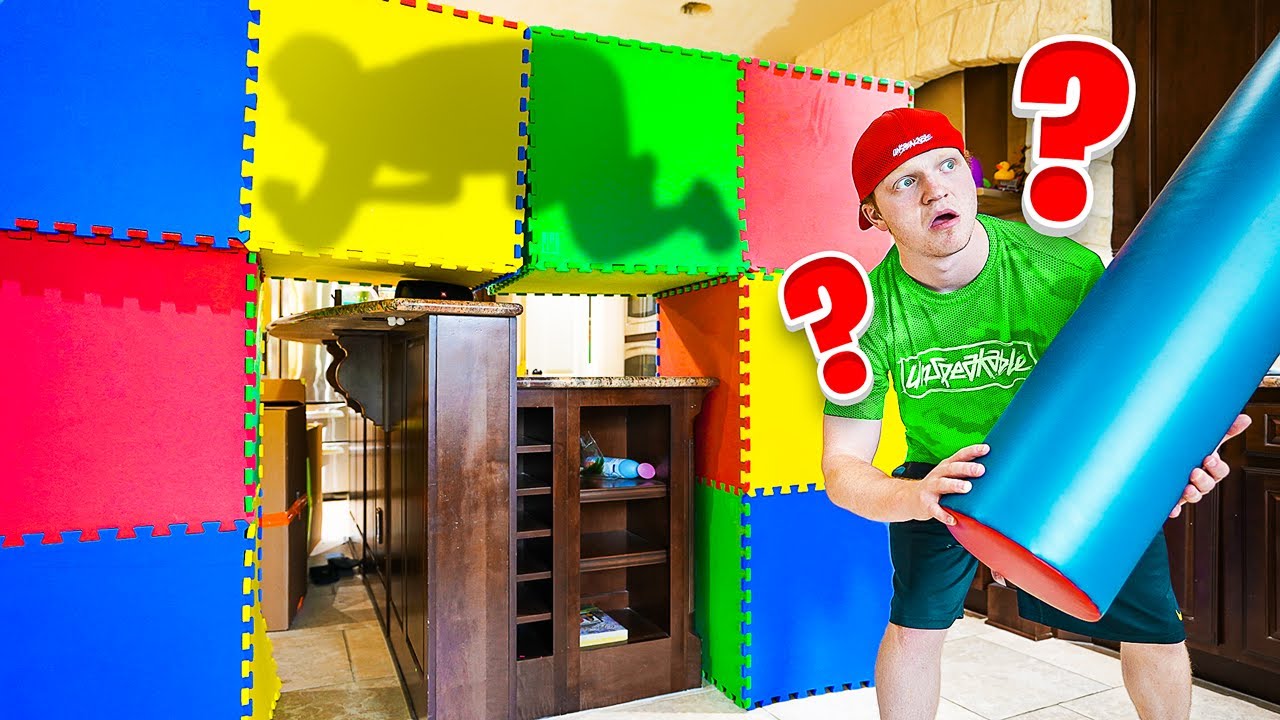 Which BOX Is HE IN? Giant PROP HUNT IRL! - YouTube