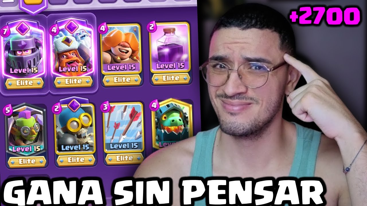 PENSAR ESTA SOBREVALORADO EN CLASH ROYALE!! +2700 push gameplay ️🤣😈 - YouTube