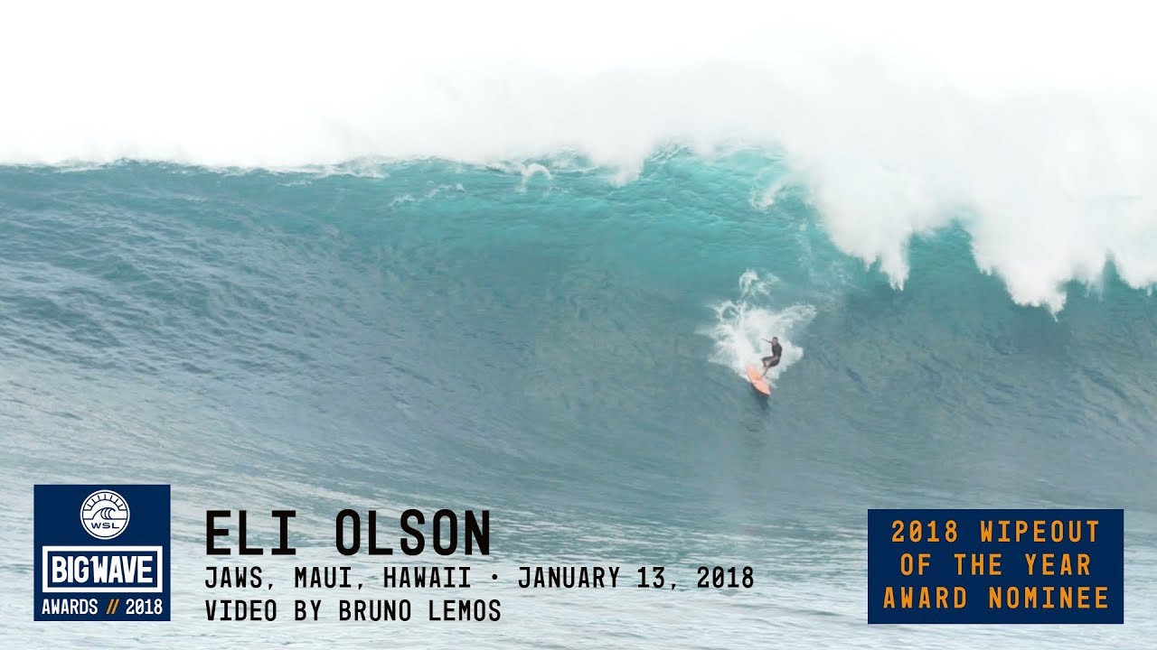 Eli Olson at Jaws - 2018 Wipeout of the Year Nominee - WSL Big Wave ...