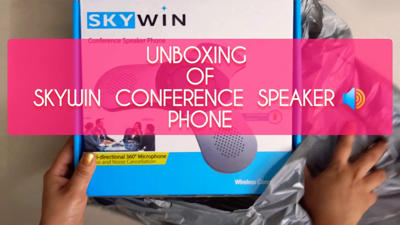 SKYWIN CONFERENCE WIRELESS SPEAKER 🔊 PHONE Unboxing - YouTube